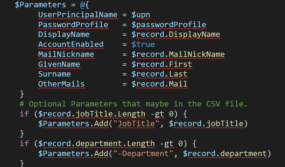 Using the Microsoft Graph PowerShell SDK: How to Pass Optional Parameters