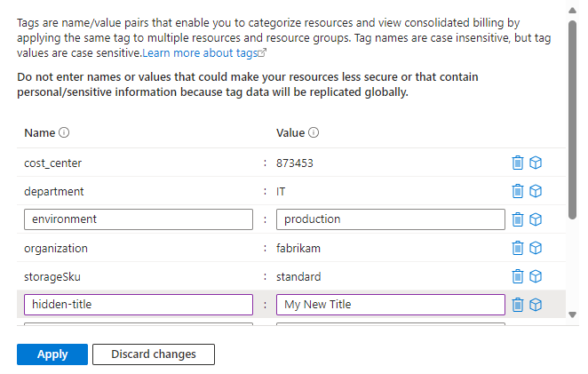 Azure Tip of the Day: Hidden tags give more meaning to your Azure resources