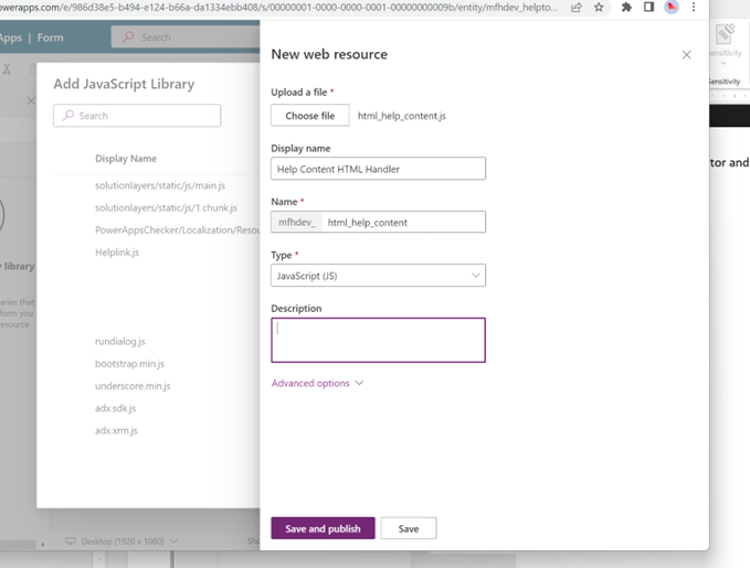 How to Use the Power Apps Portals Portal Management App HTML Editing Control for Custom HTML Fields
