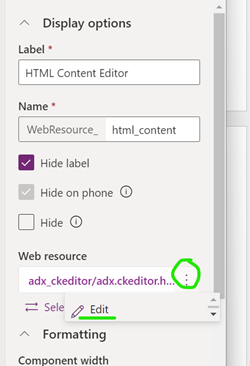How to Use the Power Apps Portals Portal Management App HTML Editing Control for Custom HTML Fields