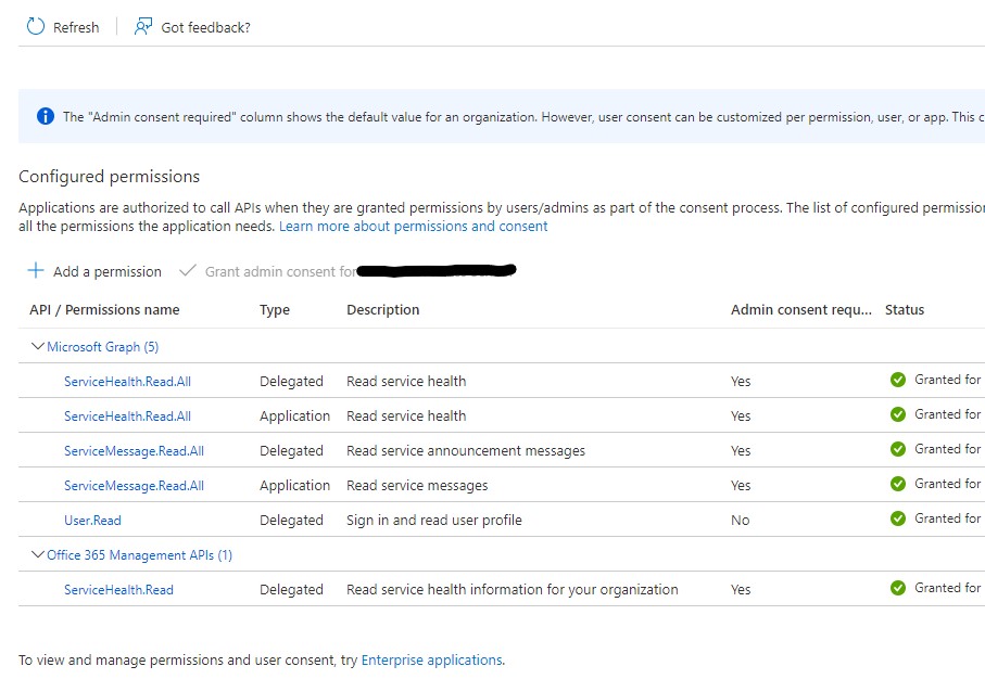 Transitioning a M365 Service Health Project from O365 Management API to ...