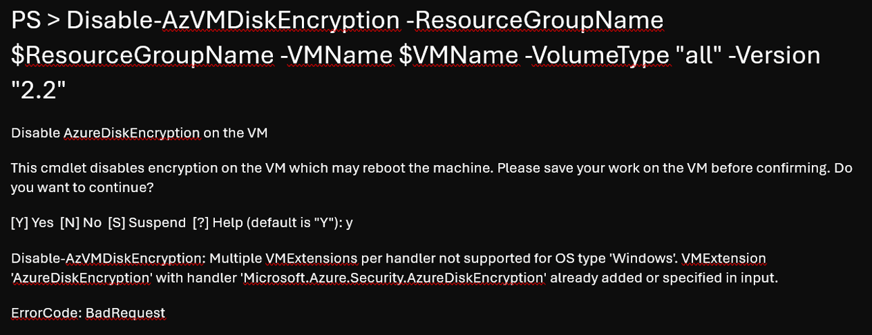 How to Disable Disk Encryption on Azure VMs How to Disable Disk Encryption on Azure VMs